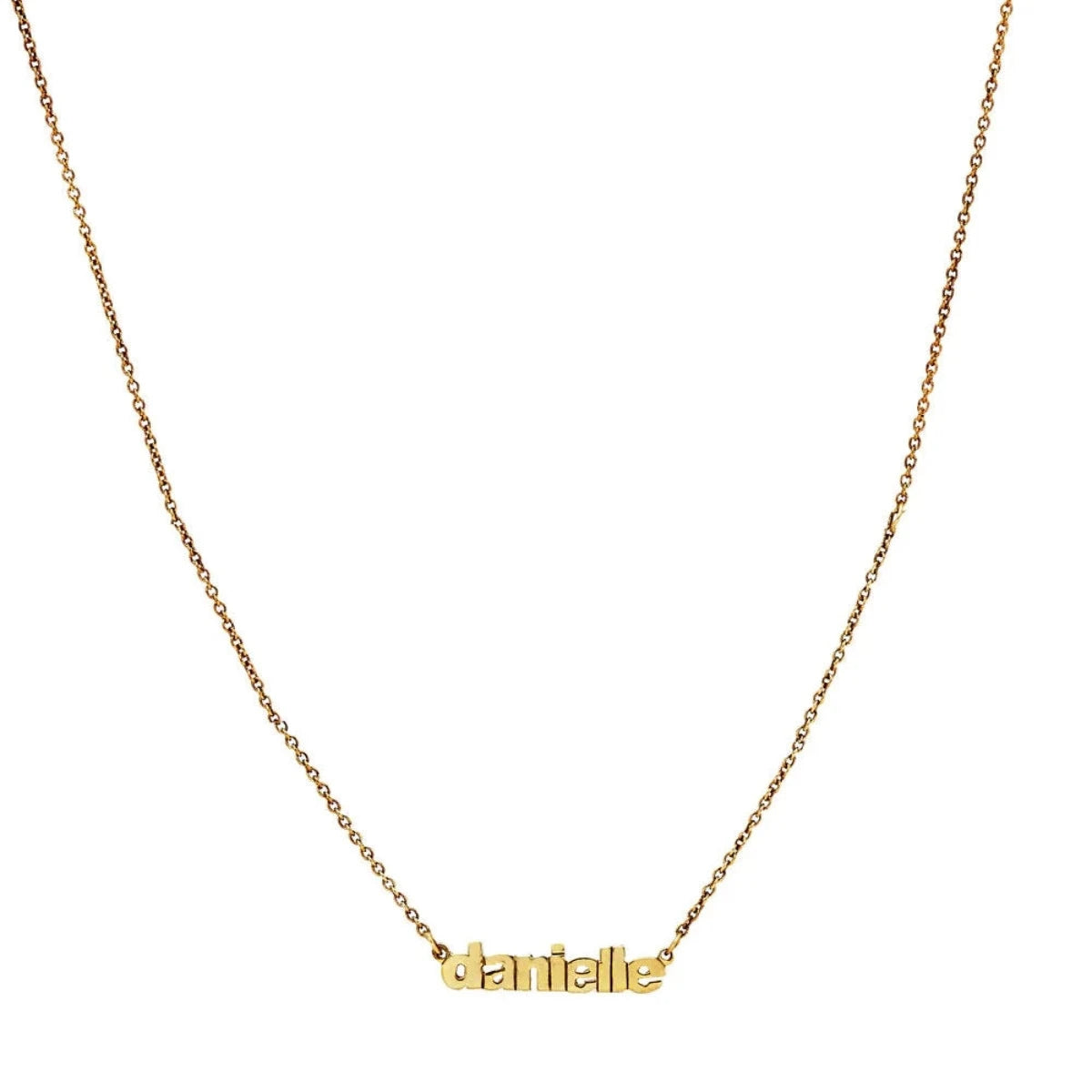 Block Letter Nameplate Necklace - The M Jewelers – The M Jewelers Tokyo