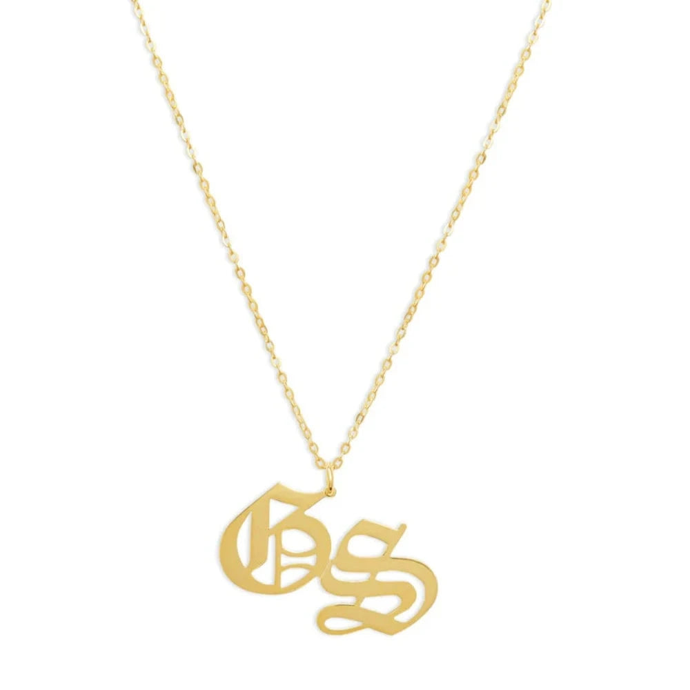 Block Letter Nameplate Necklace - The M Jewelers – The M Jewelers Tokyo
