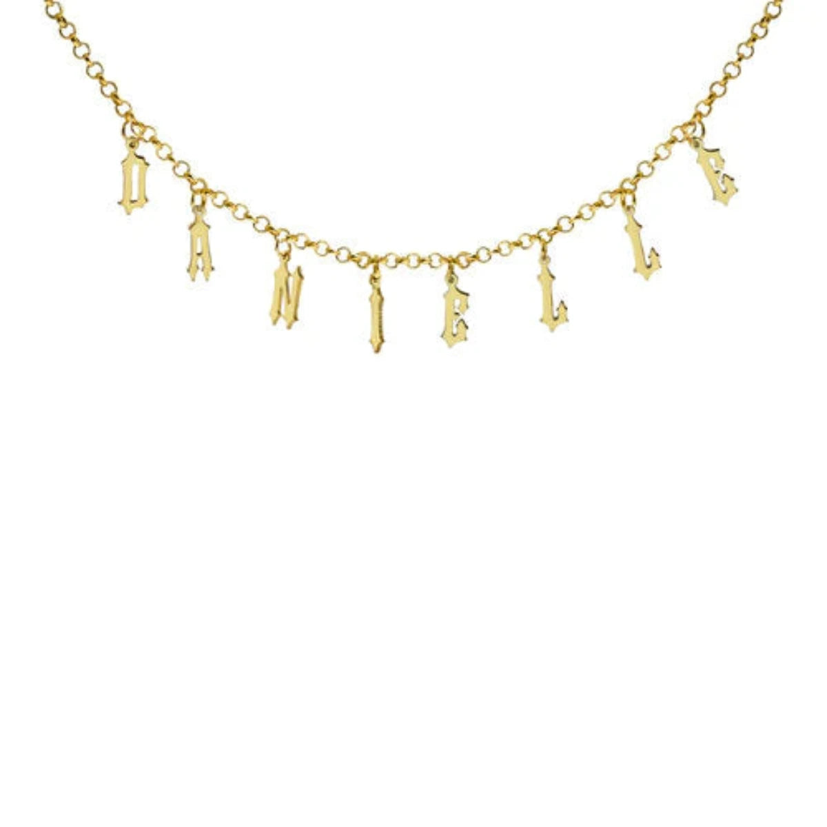 Block Letter Nameplate Necklace - The M Jewelers – The M Jewelers Tokyo