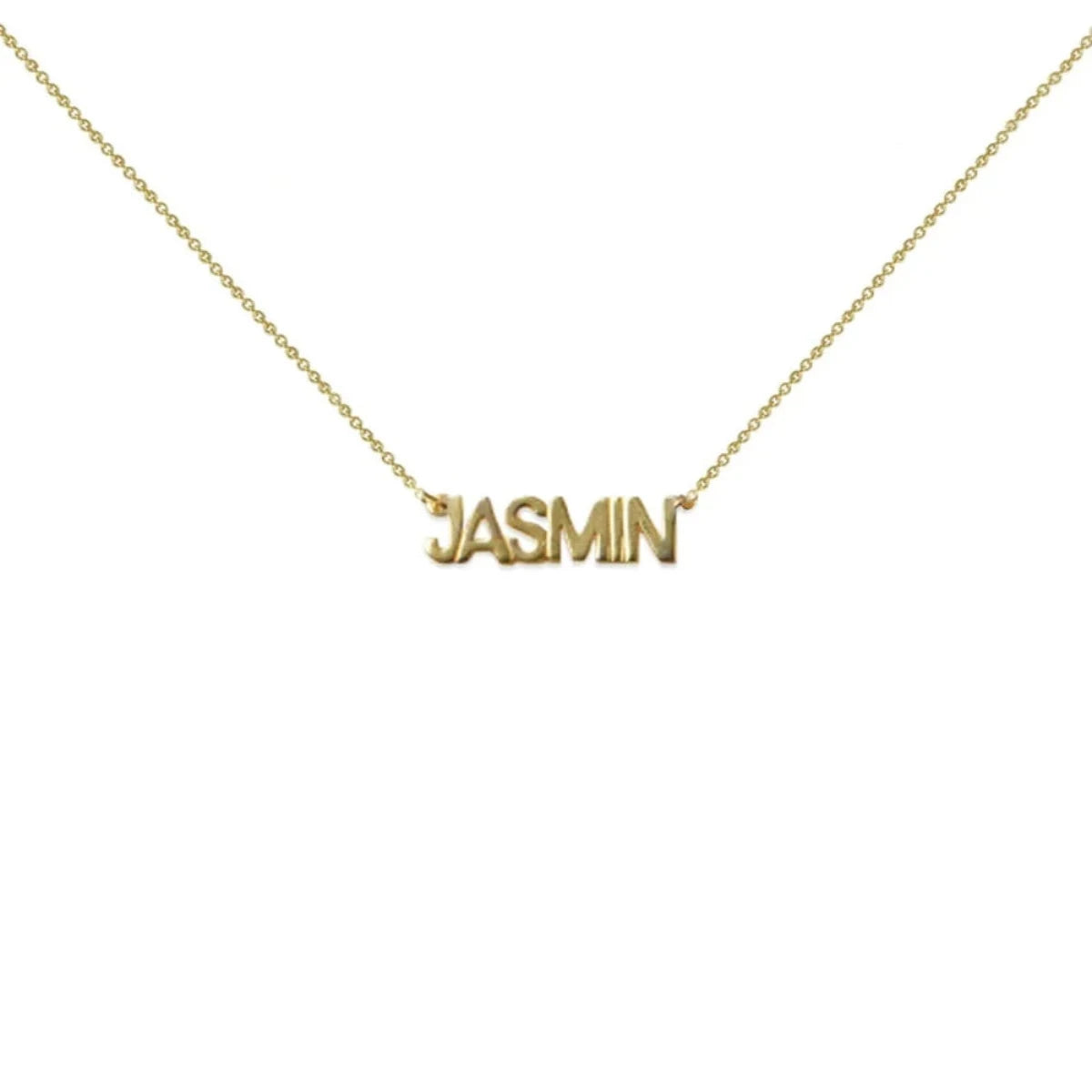 Block Letter Nameplate Necklace - The M Jewelers – The M Jewelers Tokyo