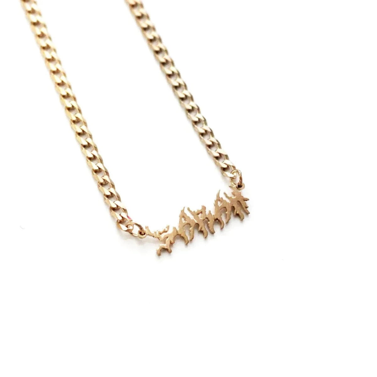 Block Letter Nameplate Necklace - The M Jewelers – The M Jewelers Tokyo